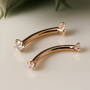 Diamond Eyebrow Rings – FreshTrends