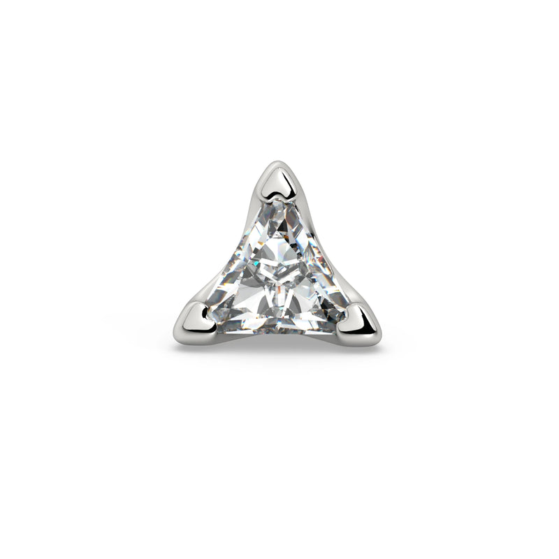 2.5mm Triangle Diamond Flat Back Stud – FreshTrends