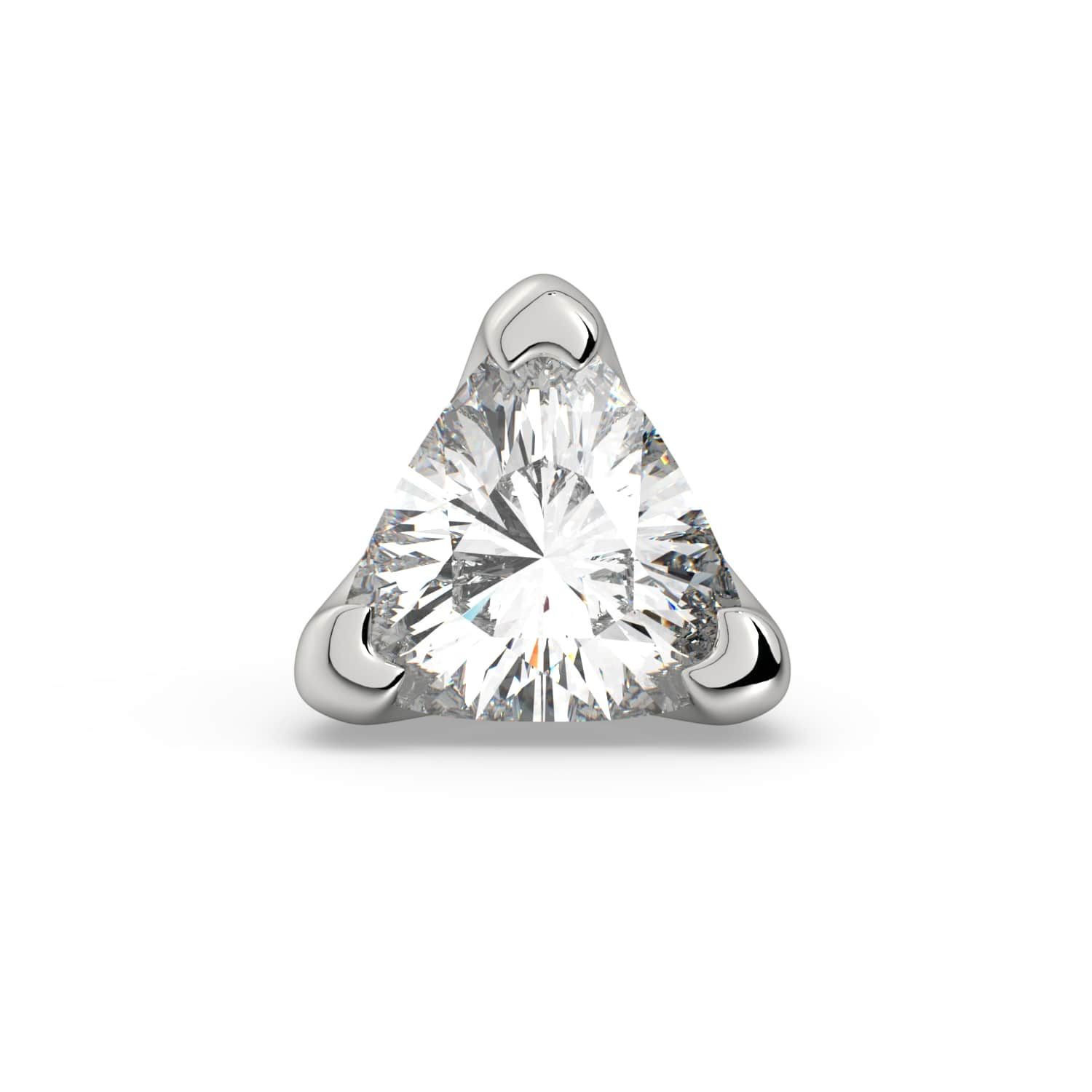 3mm Trillion-Cut Diamond Nose Ring – FreshTrends